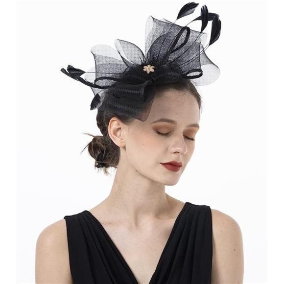 Accessories | Kentucky Derby Cap For Women Bowknotblack | Poshmark